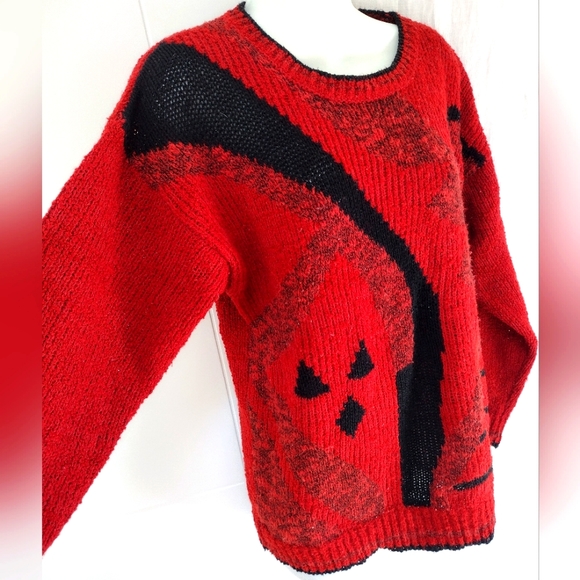 Lady Joyce | Sweaters | Vintage Lady Joyce Geometric Oversized Chunky ...